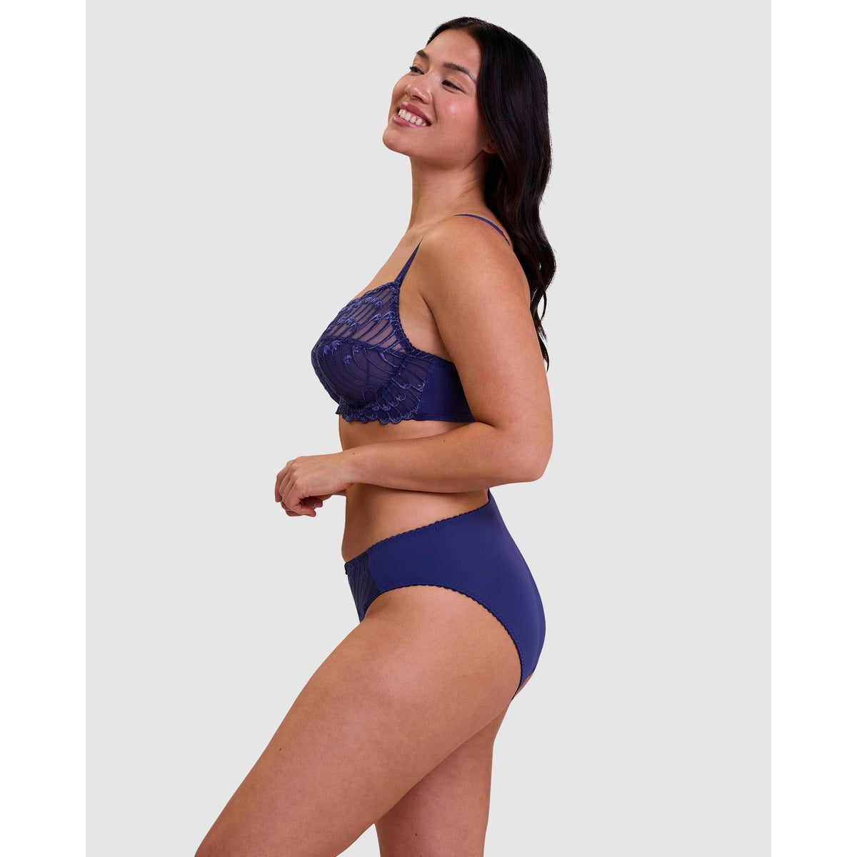 Buy Narcisse Plus Size Classic Brief with Embroidery - Sans Complexe | Style Gallery