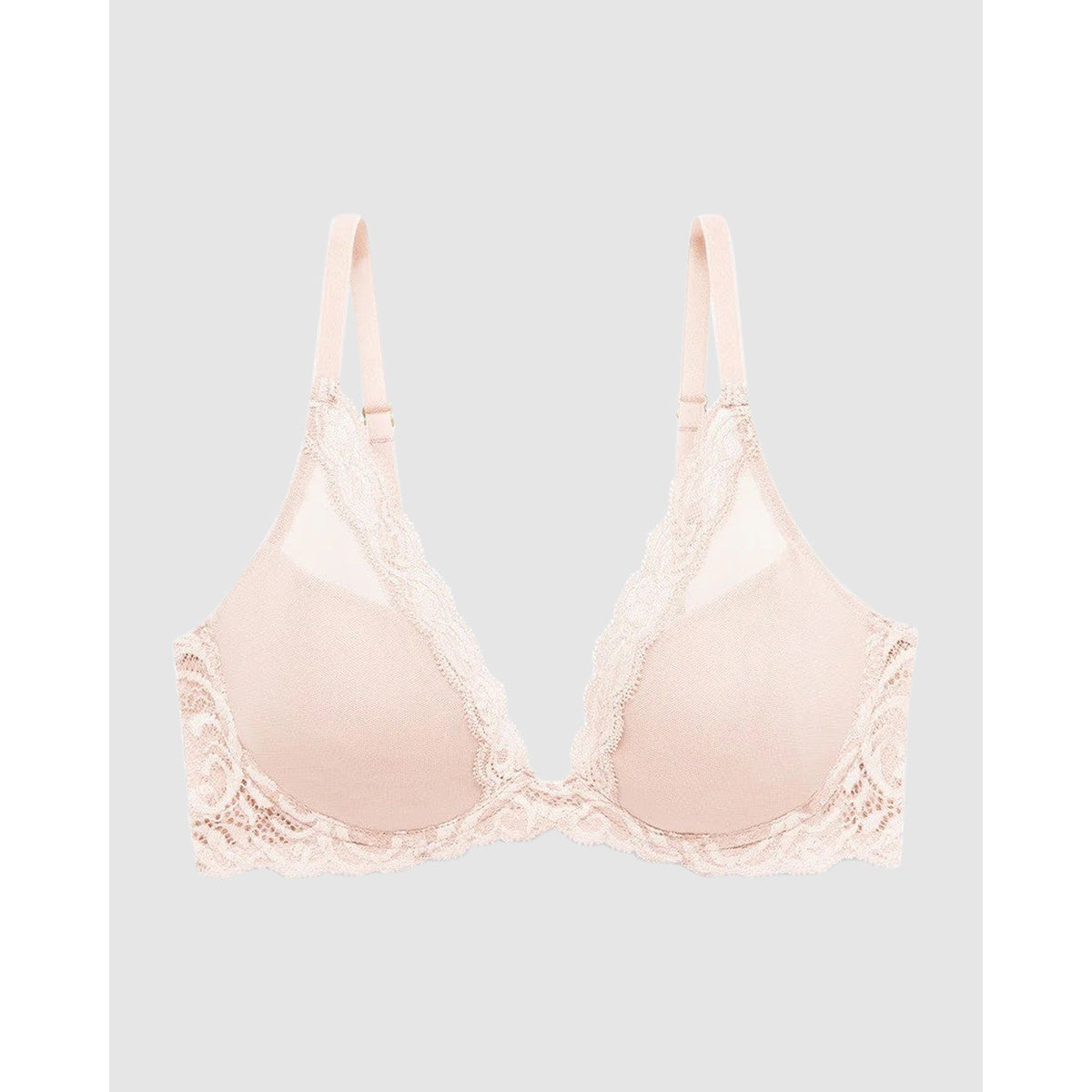 Feathers Lightly Padded Wired Plunge Bra
